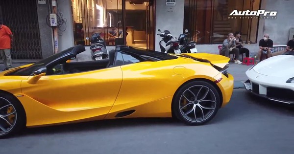 Thông quan xong, McLaren 720S Spider tụ tập với dàn siêu xe của dân ...