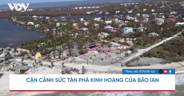 Cận cảnh sức tàn phá kinh hoàng của bão Ian khi quét qua nhiều bang của Mỹ