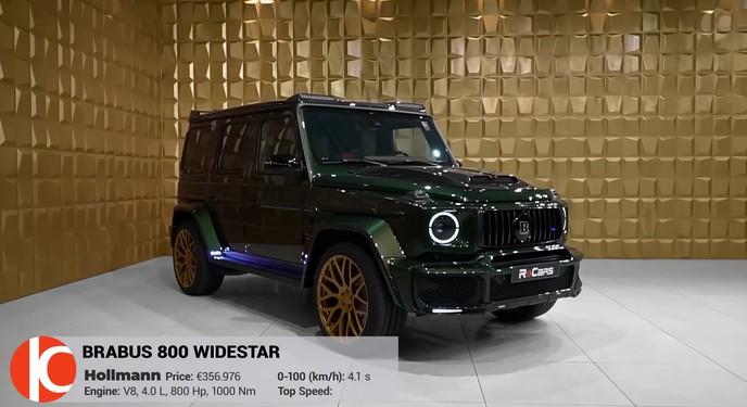 Cận cảnh bản độ Brabus 800 của chiếc Mercedes-AMG G63 cực chất